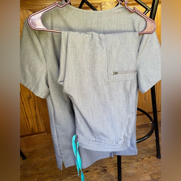 Figs | Tops | Figs Light Gray Set Small | Poshmark